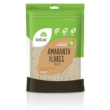 Lotus Amaranth Flakes Rolled Organic 375G — The Healthfood Store